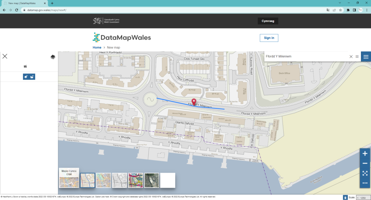 Mapio Cymru - We are mapping Wales in the Welsh language